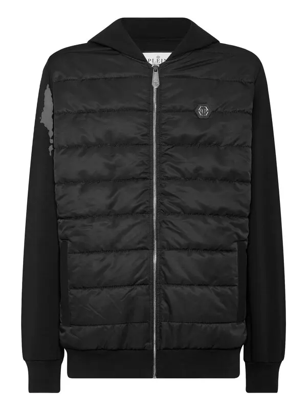 Philipp Plein Quilted Puffer Jacket With Hood - Black