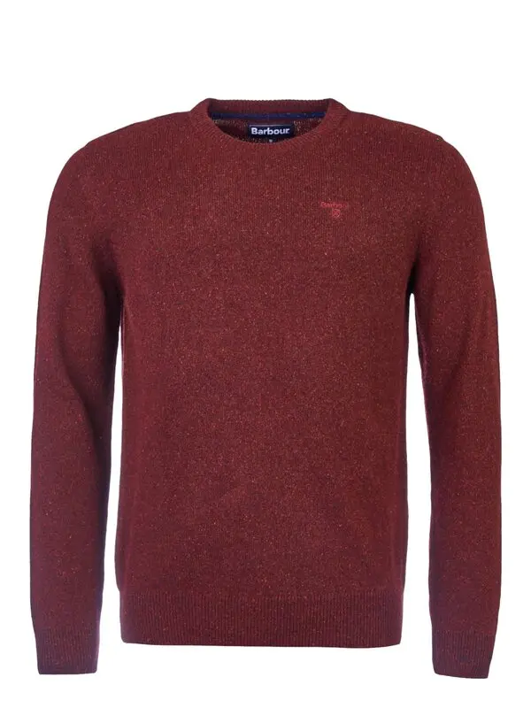 Barbour Tisbury Crewneck Knit Jumper - Red