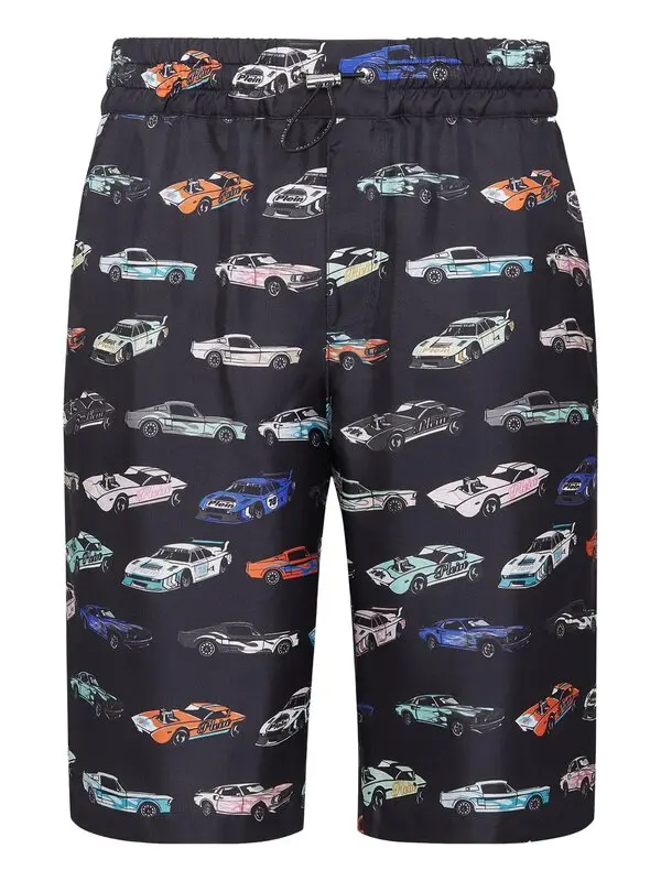Philipp Plein Printed Shorts - Black