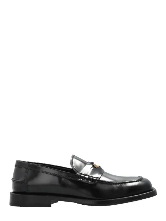 Moschino Square Toe Loafers - Black