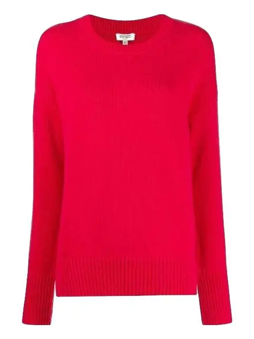 Kenzo Logo Knit Pullover - Red