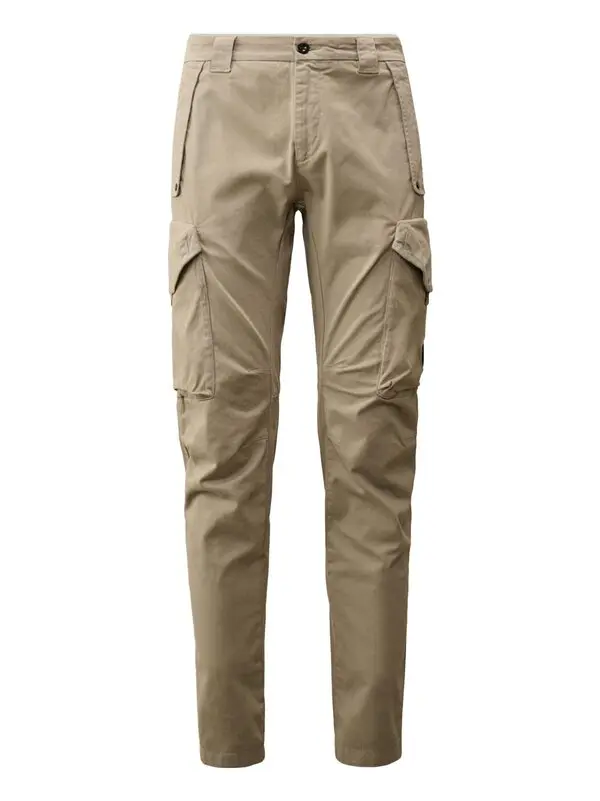 C.P. COMPANY Cargo Trousers With Lens Detail - Vintage Khaki-beige