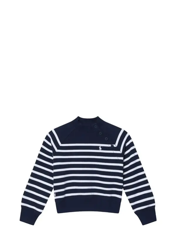 Polo Ralph Lauren Striped Long Sleeve Sweatshirt - Black