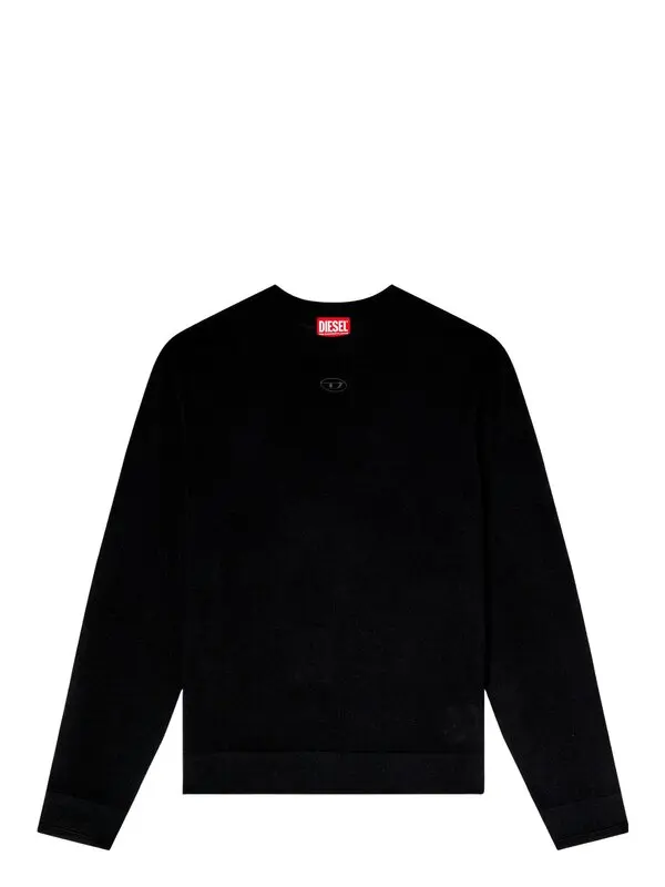 DIESEL® K-valiam Cut-out Logo Jumper - Black
