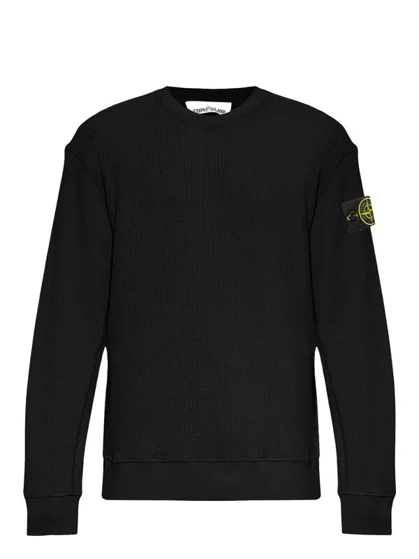 Stone Island Long-sleeve Crewneck Sweater - Black