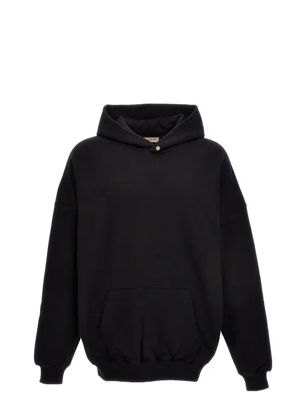 Fear Of God Buttoned Hoodie - Black