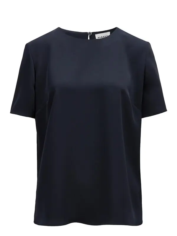 P.a.r.o.s.h Crew Neck Short Sleeve T-shirt - Blu