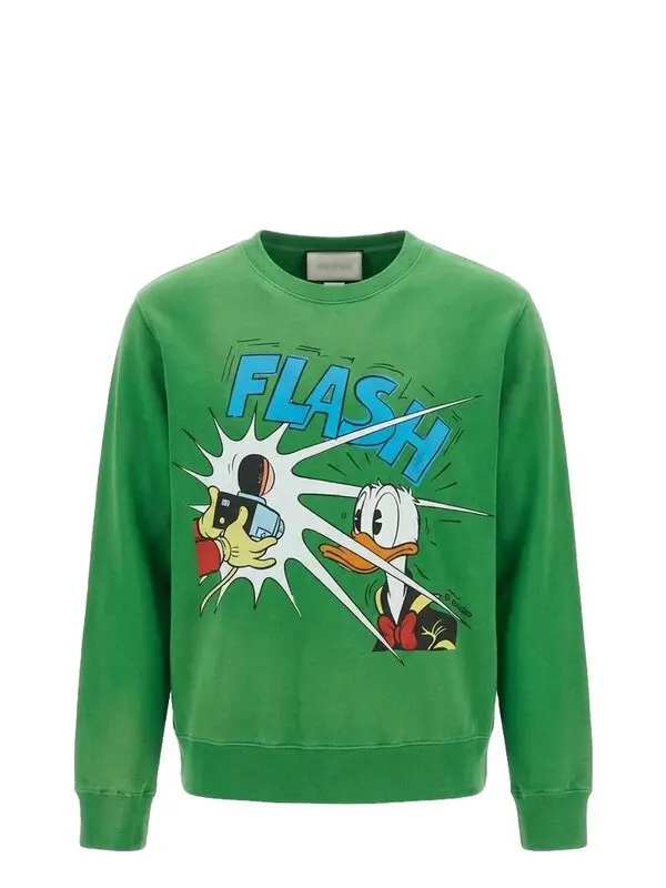 Gucci X Disney Graphic Print Sweatshirt - Green