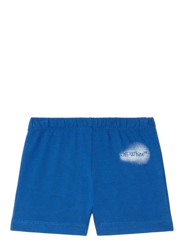 Off-White Arrow Spray Jersey Shorts - Blue