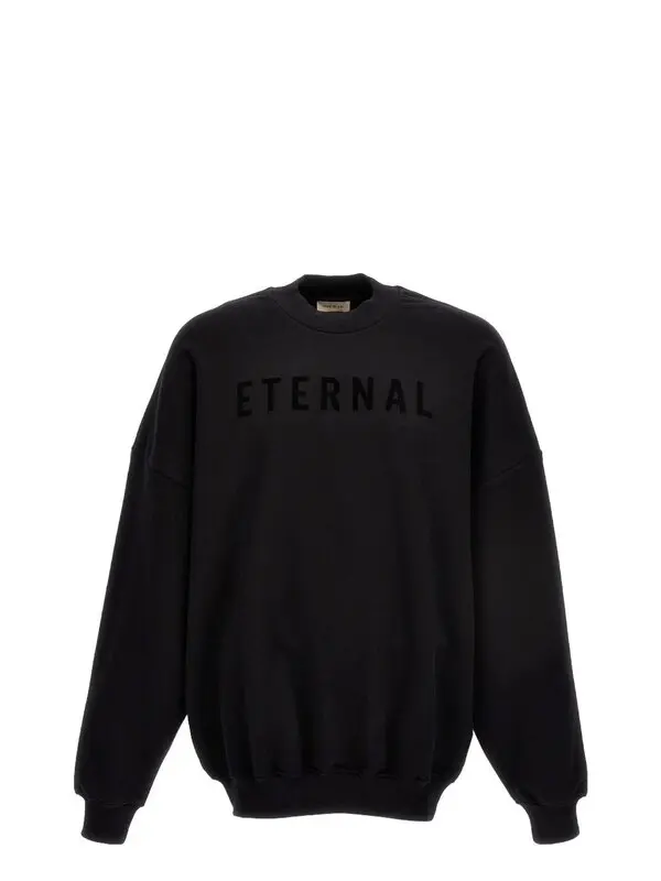 Fear Of God Printed Crewneck Sweatshirt - Black