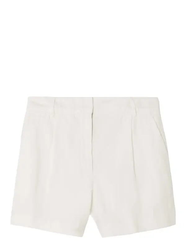 Brunello Cucinelli Pleated Waistband Shorts - White