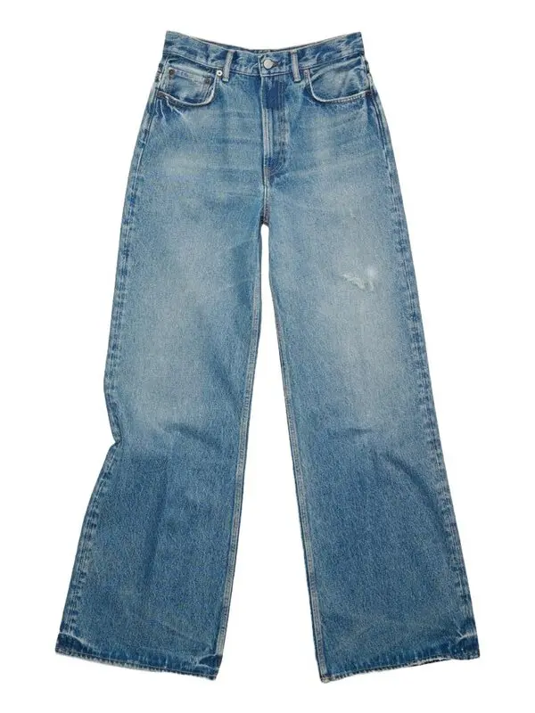 Acne Studios High-waisted Wide-leg Jeans - Blue