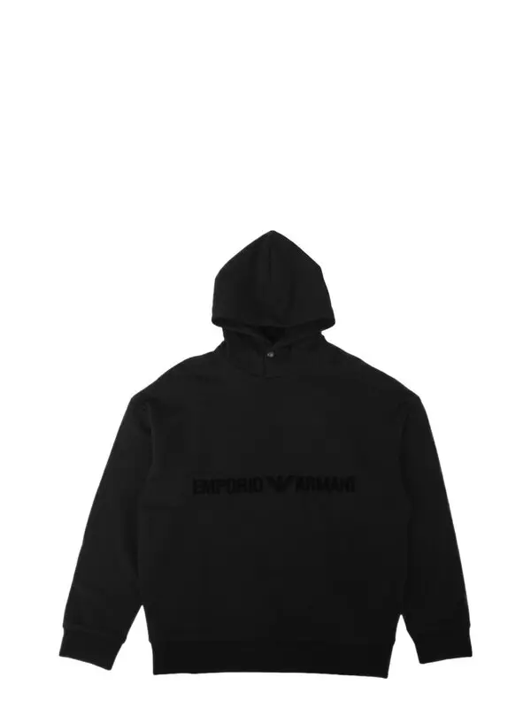 Emporio Armani Hooded Design Sweater - Black
