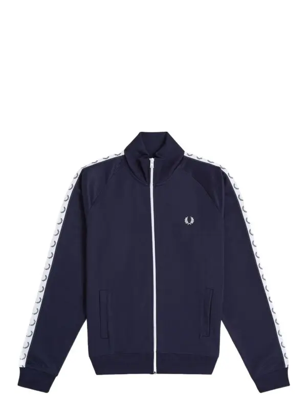 Fred Perry Taped Track Jacket - Carbon Blue