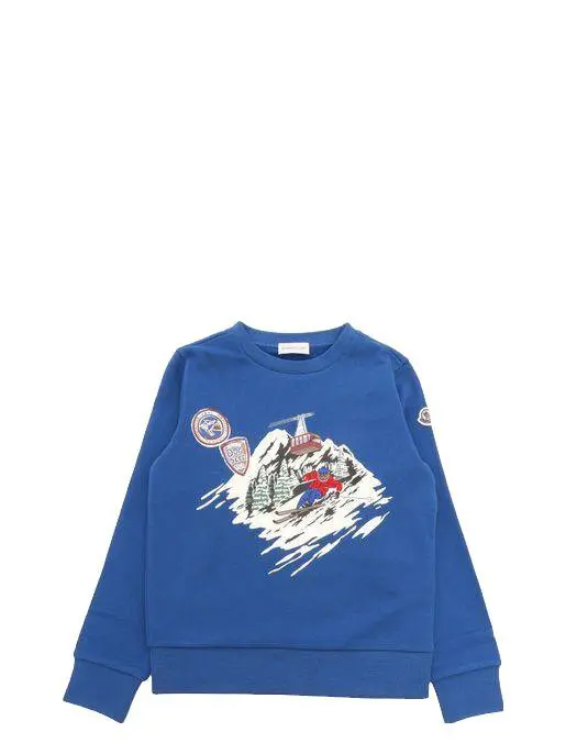 Moncler Ski Motif Sweatshirt - Blue