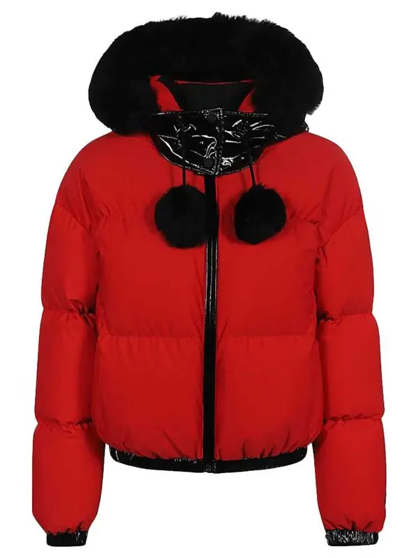 Moose Knuckles Hooded Down Puffer Jacket - Red