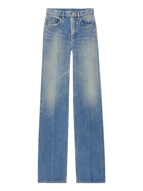 Saint Laurent Yves Flared Jeans - Midi Blue