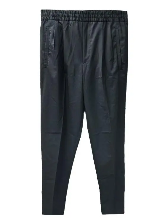 Zegna Elastic Waist Casual Pants - Black