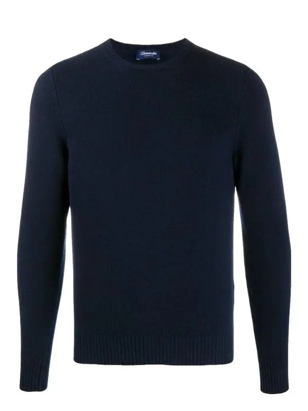 DRUMOHR Rib-trimmed Cashmere Jumper - Black