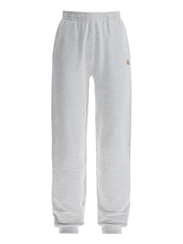 Maison Kitsuné Fox Head Patch Sweatpants - White