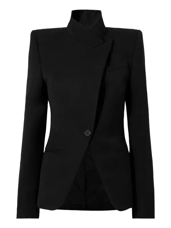Alexander McQueen Twisted Spliced Jacket - Black