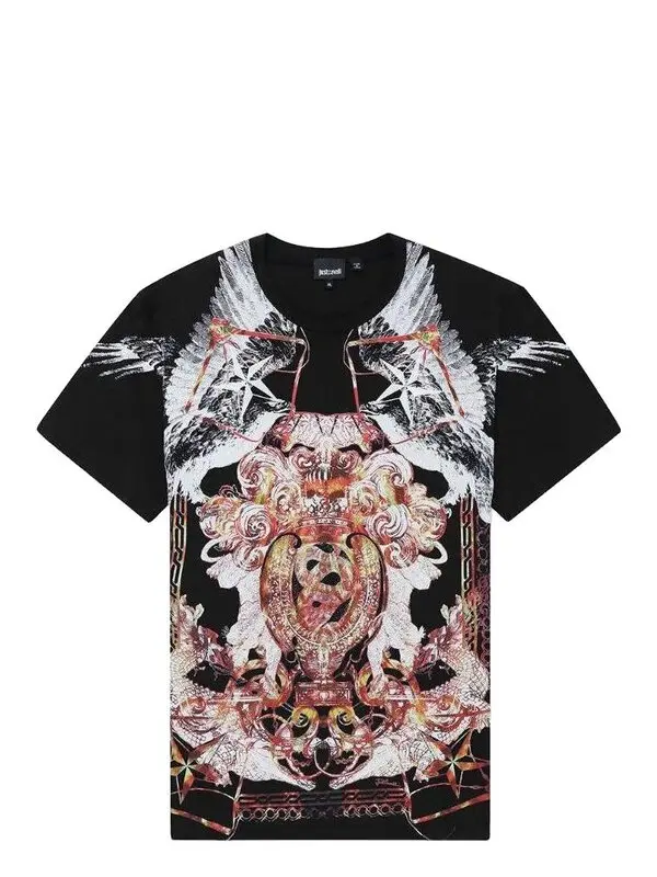 Just Cavalli Round-necked T-shirt - Black