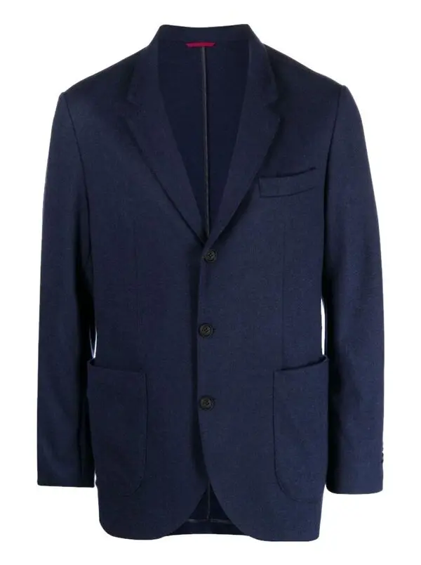Brunello Cucinelli Single Breasted Tailored Blazer - Blue