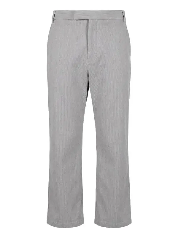 Thom Browne Corduroy Straight-leg Trousers - Grey