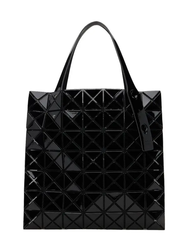 Issey Miyake Geometric Patterned Shoulder Bag - Black