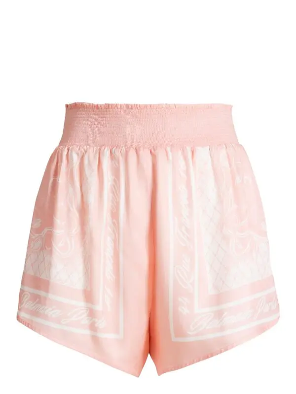 Balmain Printed Foulard Pyjama Shorts - Pink