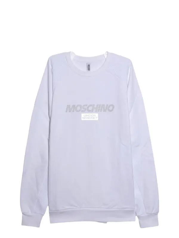 Moschino Crew Neck Sweatshirt - White