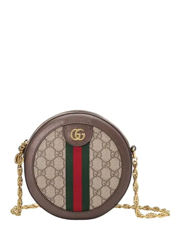 Gucci Ophidia Gg Supreme Mini Shoulder Bag - Beige/ebony