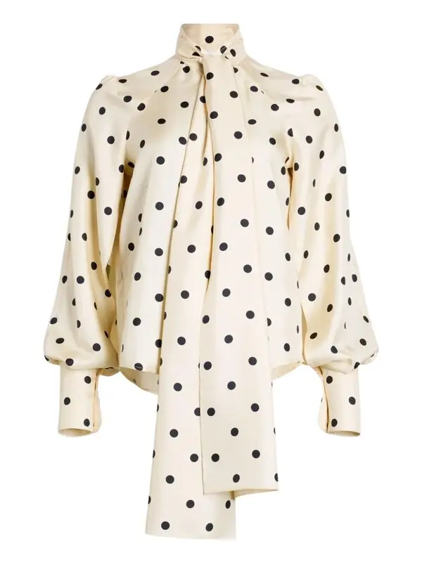 PATOU Safari Shirt With Removable Neck Scarf - White
