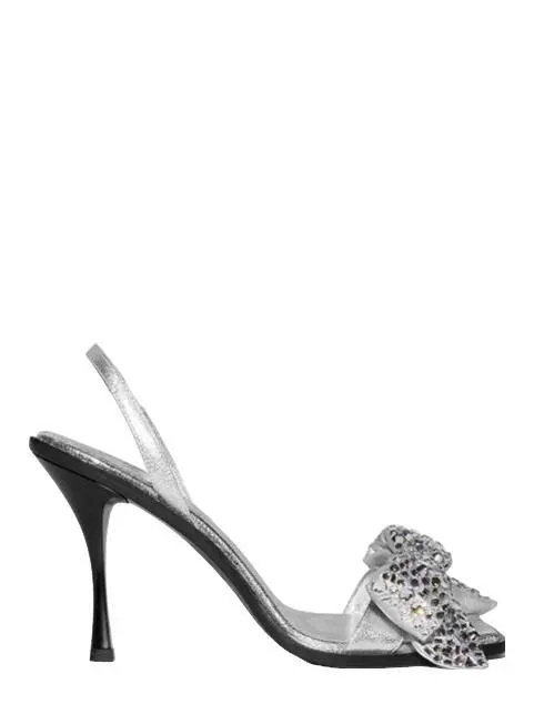 Dsquared2 Embellished Bow Stiletto Sandals - Silver