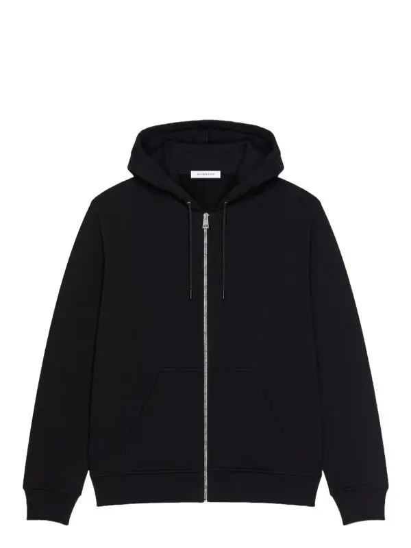 Givenchy Zipped Hoodie With Photographic Negative Print - Black