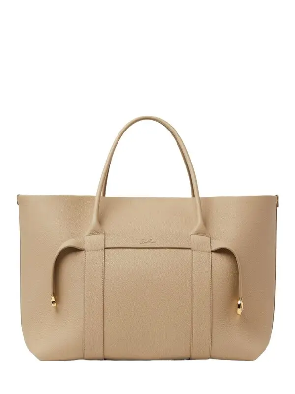 Loro Piana Ghiera Large Shoulder Bag - Light Trench/sun Gold