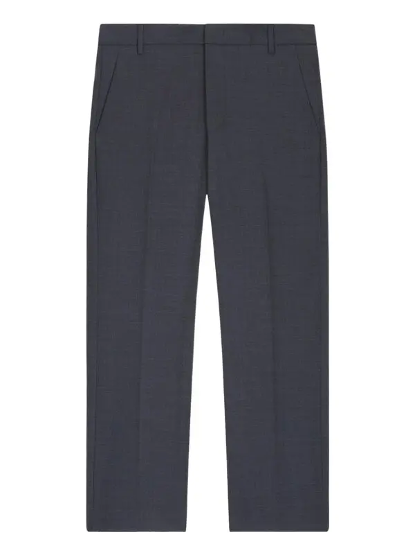DONDUP Textured Straight-leg Trousers - Black