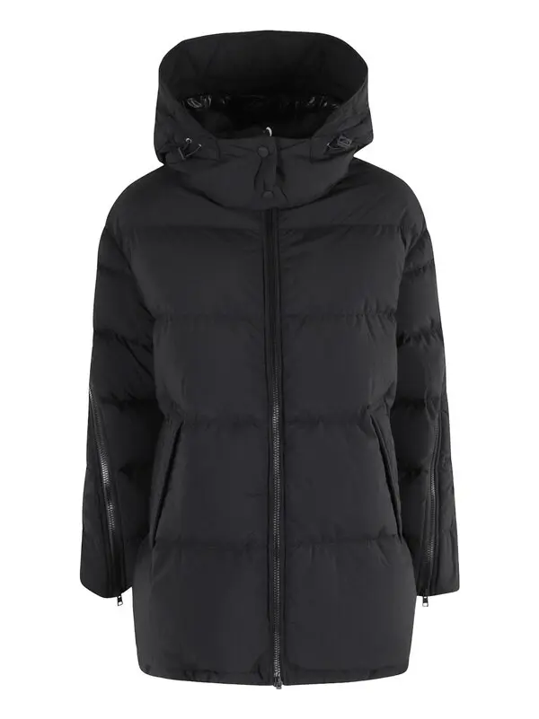 Herno Zip-up Hooded Jacket - Black