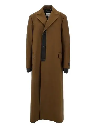 MAISON MARGIELA Long Twill Coat - Khaki