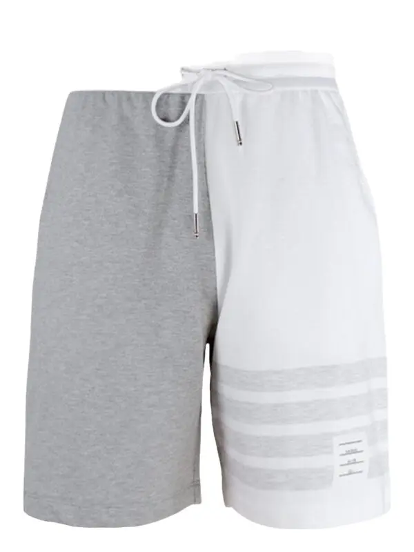 Thom Browne Panelled Drawstring Shorts - Gray