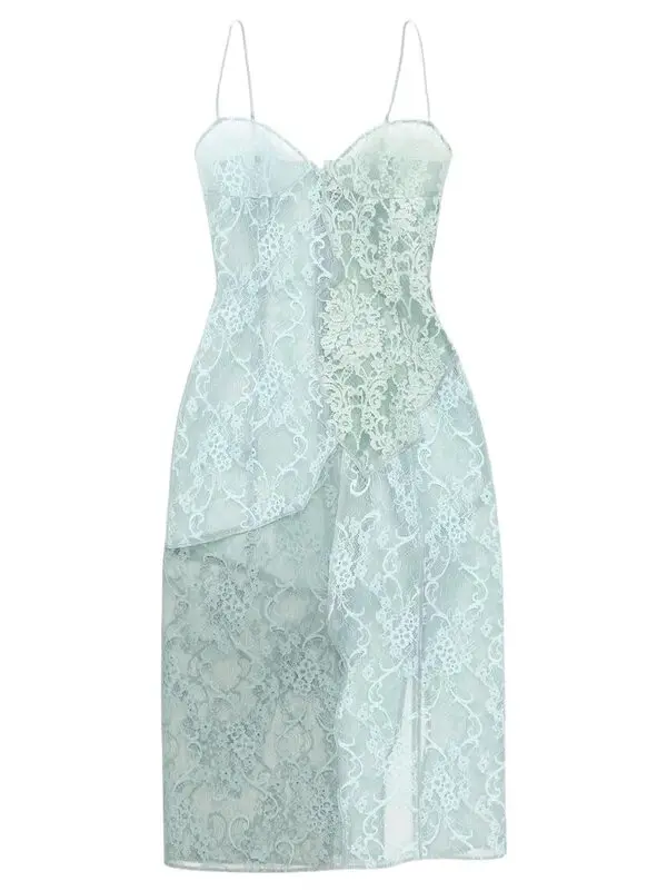 Acne Studios Lace Slip Dress - Blue/blue