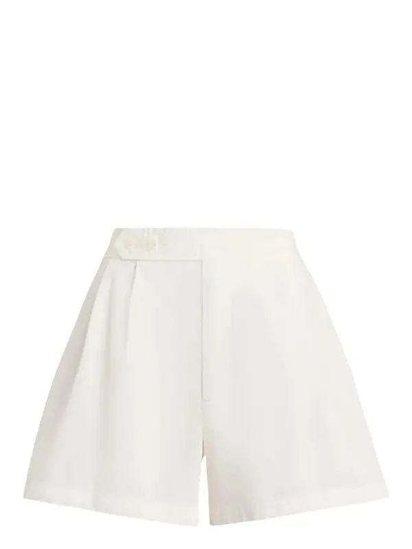 Polo Ralph Lauren Pleated High-rise Shorts - White
