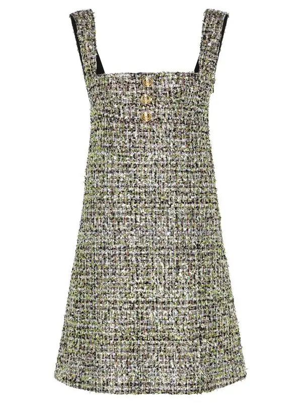 Giambattista Valli Lurex Mini Dress - Gray