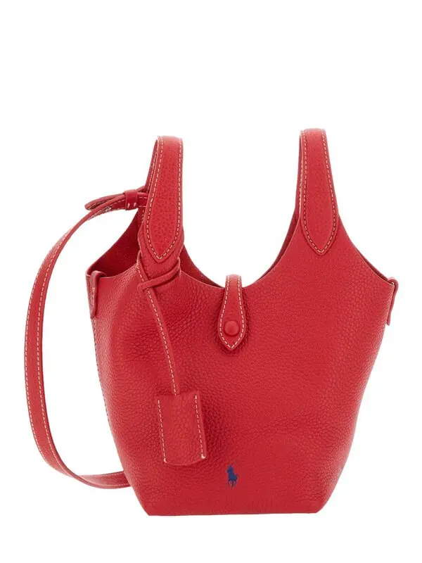 Polo Ralph Lauren Small Top-handle Shoulder Bag - Red