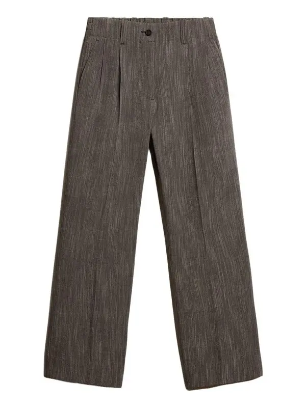 GOLDEN GOOSE High-waisted Tapered-leg Tailored Trousers - Black