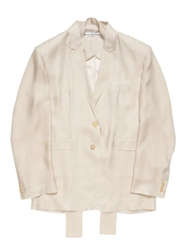 Acne Studios Relaxed Tie-neck Blazer - Nude