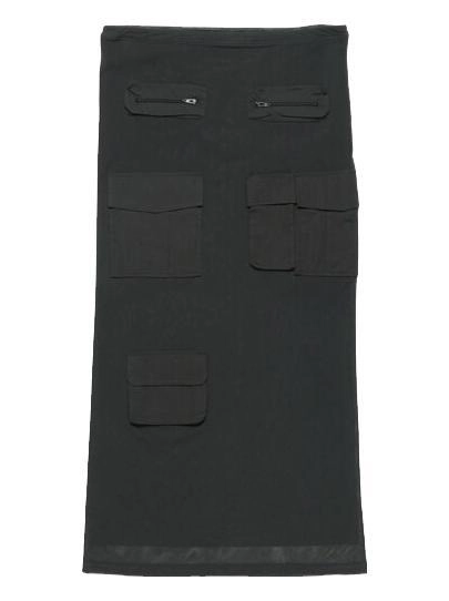 Acne Studios Cargo Mesh Midi Skirt - Dark Grey