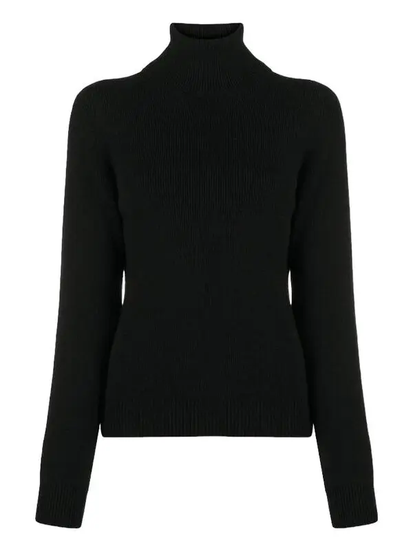 Saint Laurent Turtleneck Long-sleeved Jumper - Black
