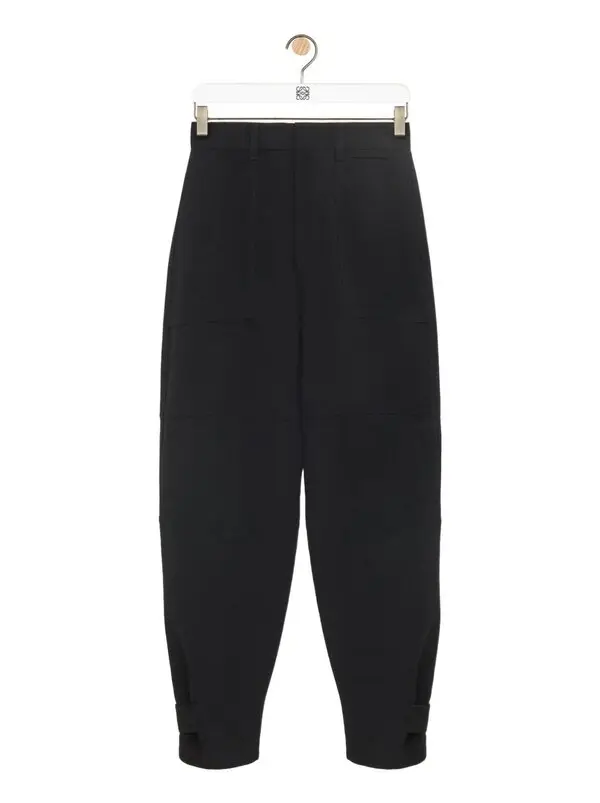Loewe Tapered Cargo Pants - Black