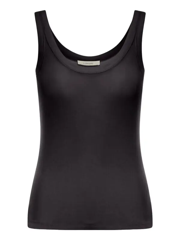 LEMAIRE Ribbed Sleeveless Tank Top - Squid Ink